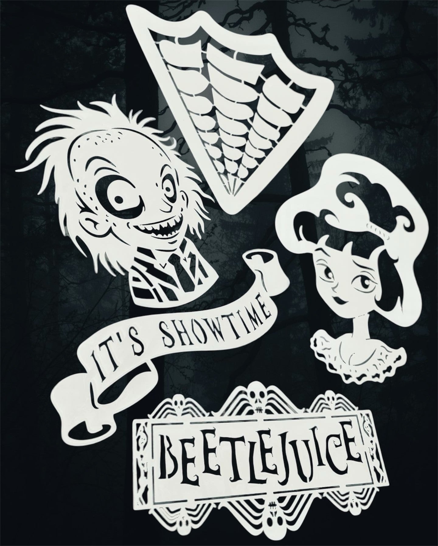 Beatlejuice and Lidia Pack – BioArt Airbrush Body Art Stencils