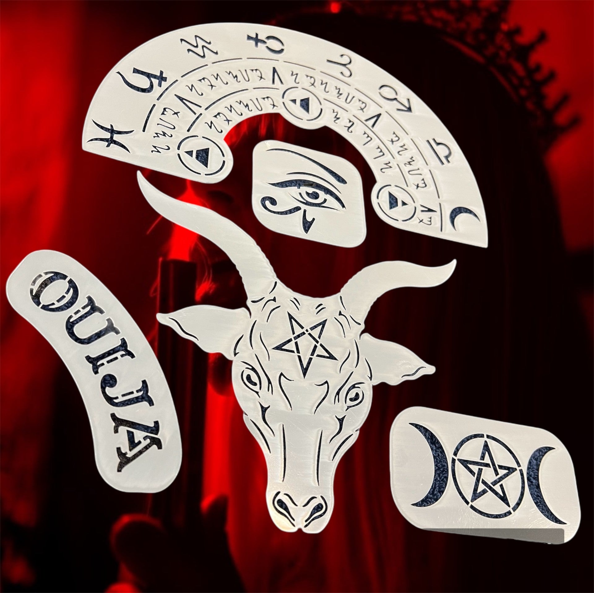 Ouija Spells Pack – BioArt Airbrush Body Art Stencils